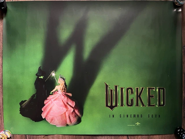 WICKED 2024 ORIGINAL Quad Cinema Poster Cynthia Erivo Ariana Grande £26 ...
