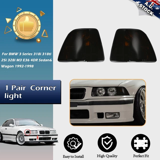 FRONT INDICATOR TURN Signal Corner Light For BMW 3 Series E36 4DR Sedan ...