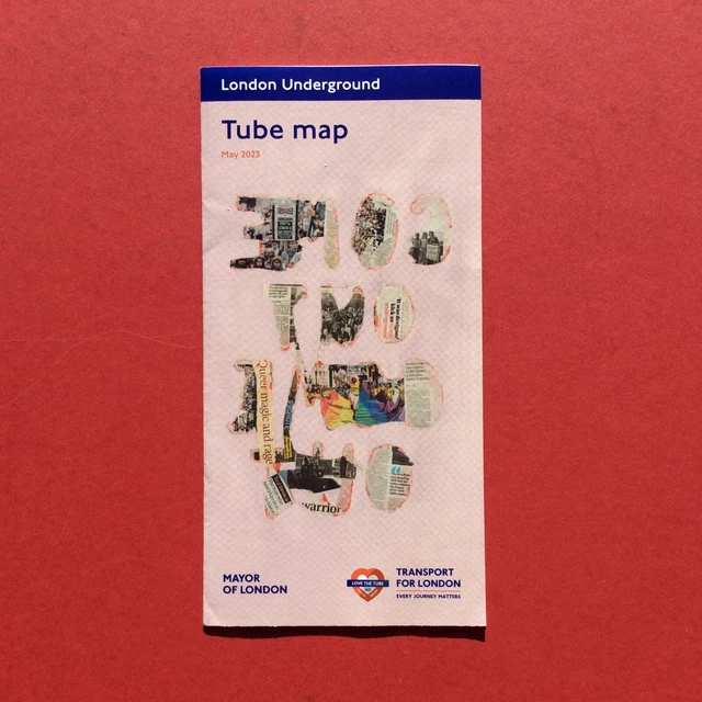 LONDON UNDERGROUND TUBE MAP MAY 2023 Artist - Sharon Hayes - EXCELLENT ...
