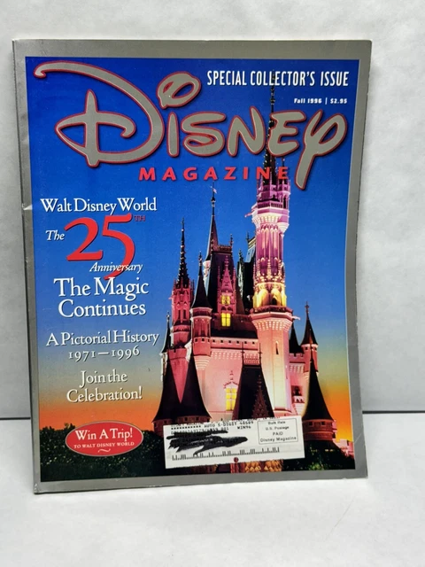 DISNEY MAGAZINE....&WALT DISNEY World 25Th"....Collector's Issue ...