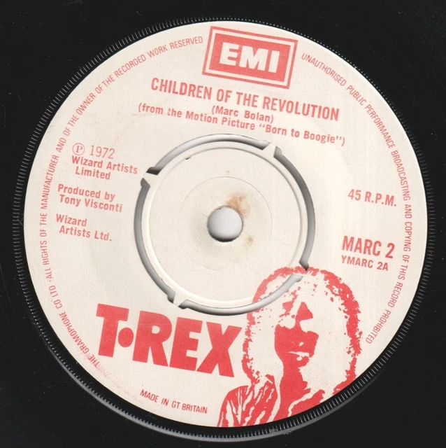 T REX CHILDREN of the Revolution 7" vinyl UK Emi 1972 4 prong label design MARC2 EUR 8,40 ...