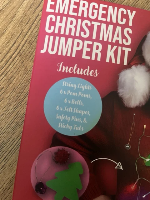 EMERGENCY CHRISTMAS JUMPER Kit - New - Secret Santa - Boxed Novelty ...