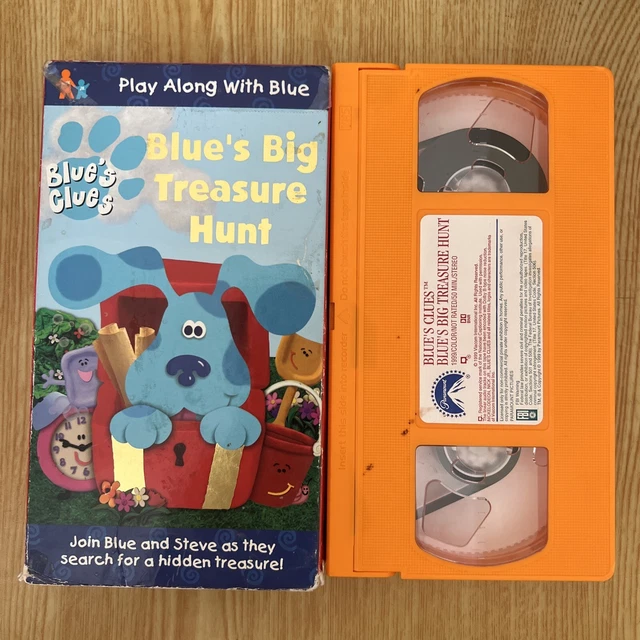 Blues Clues Blues Big Treasure Hunt And Abcs And 123s Lot Of 2 Vhs