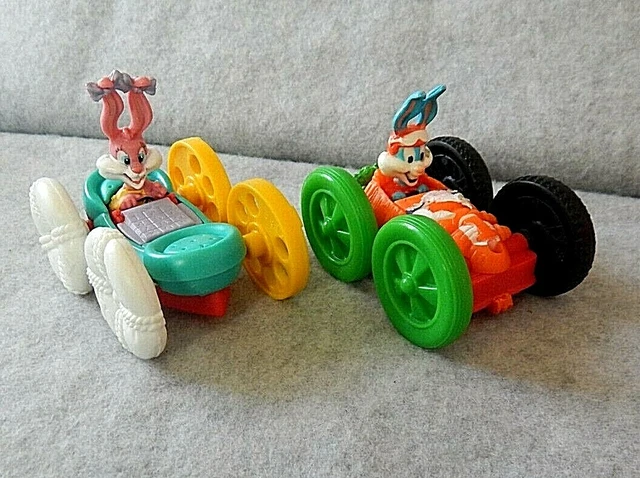 VINTAGE TINY TOONS Looney Tunes Assorted Flip Cars McDonalds Happy Meal ...