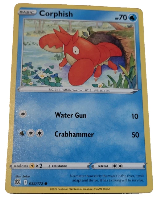 CORPHISH 032/172 COMMON Pokemon Trading Card TCG (A0 £1.24 - PicClick UK