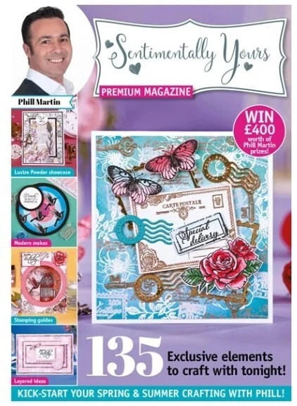 INSPIRED TO CREATE Magazine Issue 94/ Phil Martin Card Making box kit £ ...