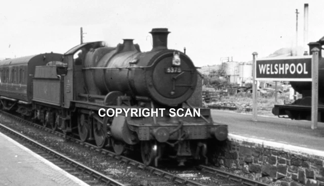 RAILWAY STEAM PHOTO. 6378 Ex GWR MOGUL @ WELSHPOOL 59 £3.83 - PicClick UK