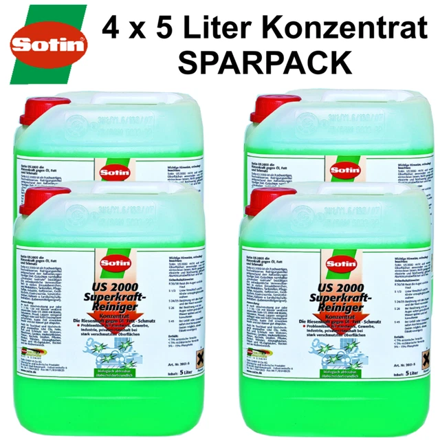 SOTIN SUPERKRAFTREINIGER US2000 4 x 5 Liter Konzentrat EUR 139,99 ...