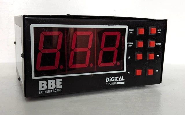 BBE BRITANNIA BOXING Ring Digital Timer Electronic Gym - UNTESTED ...