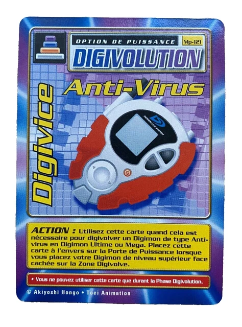 CARTE DIGIVICE DIGIMON bandai toei animation bandai French card FR mp ...