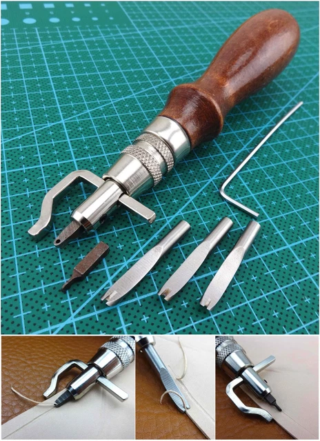 PRO LEATHER CRAFT Tools Punch Kit Stitching Carving Sewing Working ...