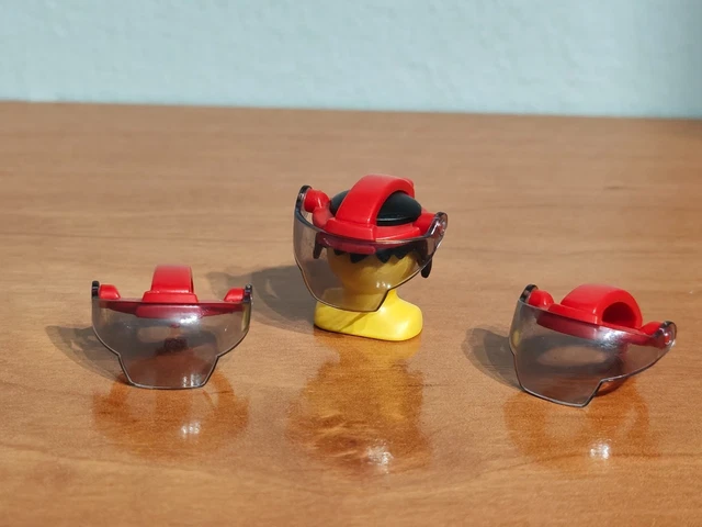 PLAYMOBIL X3 CASQUES Viseurs Casque Écran Agent Secret Top Agents ...