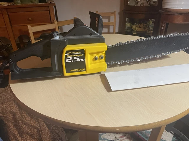 MCCULLOCH EM250 ELECTRAMAC Electric Chainsaw 14 Bar 2.5Hp Great Condition 79.99 PicClick