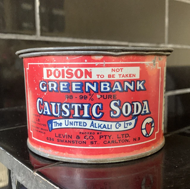 GREENBANK CAUSTIC SODA The United Alkali Co. Vintage Swanston St ...