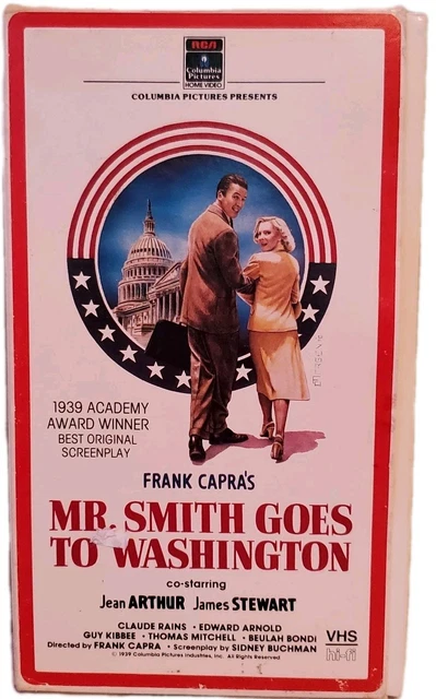 MR SMITH GOES to Washington VHS 1986 Jean Arthur James Stewart $9.99 ...