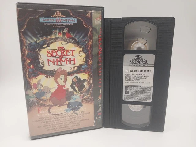 THE SECRET OF NIMH 1982 (VHS 1988 MGM Cartoon) Don Bluth Animation £4. ...