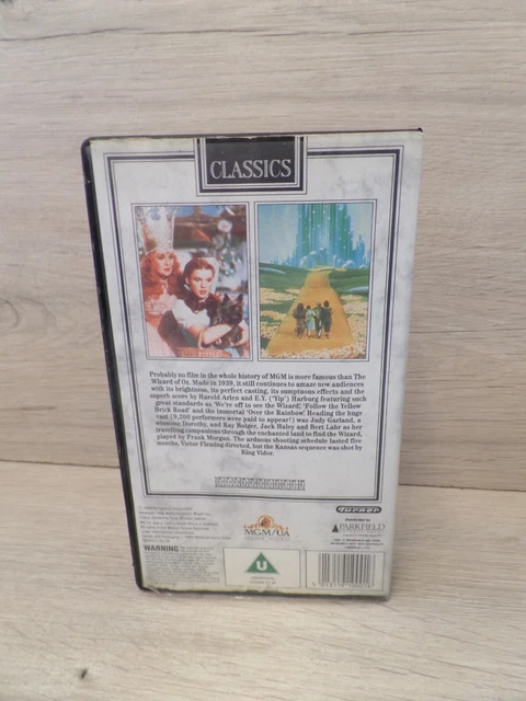 THE WIZARD OF Oz Mgm Classics Vintage Vhs Video EUR 11,65 - PicClick IT