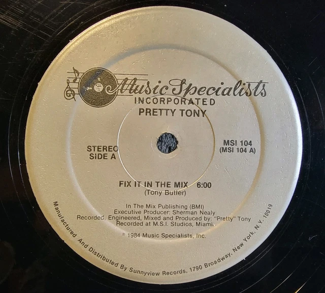 PRETTY TONY - Fix It In The Mix - OG 1984 Single - Electro Bass Funk $9 ...