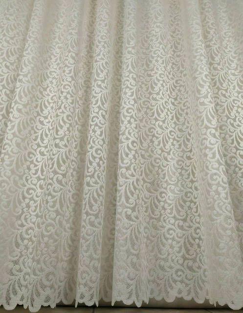 TENDE A METRO pizzo smerlata classico tendaggi metraggio arredamento ...