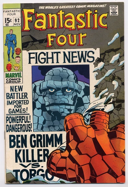 FANTASTIC FOUR 92 VF+ 1969 Marvel Magno-Man Cat-Man Jack Kirby EUR 71 ...