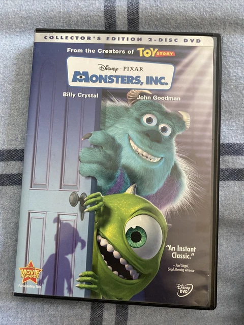 MONSTERS, INC. (DVD, 2002, 2-Disc Set, Collectors Edition) Disney Pixar ...
