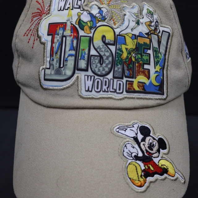 WALT DISNEY WORLD Baseball Cap Mickey Mouse Chip Dale Monorail Adult £ ...