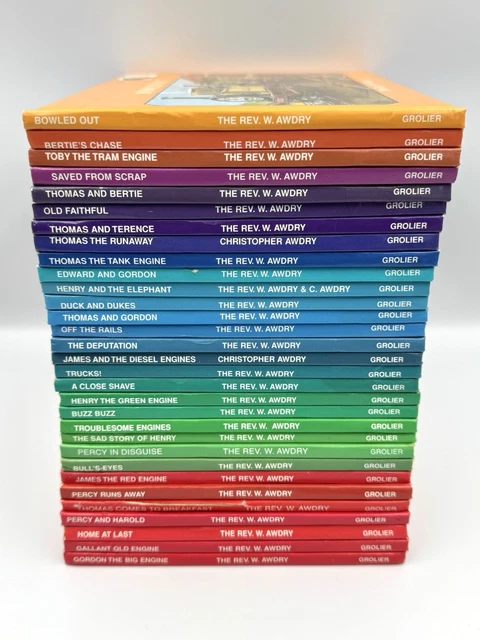 31X THOMAS THE Tank Engine Hardback Grolier Book Club Set 1994 Rev. W ...