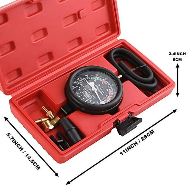 FUEL PUMP VACUUM Gauge Kit for Pressure Checks Leak Detection and ...