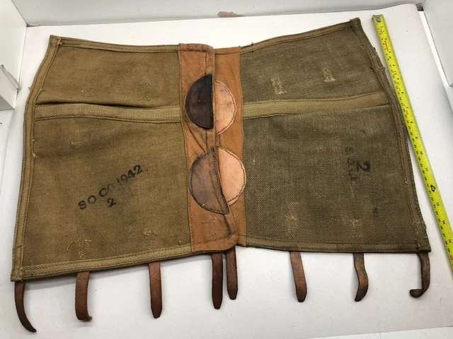 ORIGINAL WW2 BRITISH Army 37 Pattern Despatch Riders High Sided Spats ...