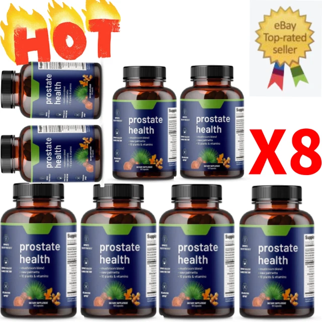 PROSTATE&HEALTH CAPSULES NATURAL Support for Men’s Wellness 60 Count~8 ...