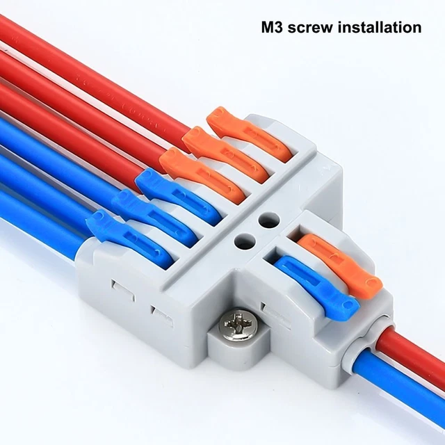 MINI QUICK TERMINAL Block Universal Compact Fast Connector Electrical ...