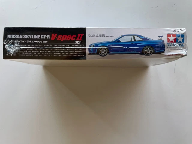 TAMIYA 1/24 NISSAN Skyline GT-R R34 V-Spec II Model Kit JDM Model Kit ...