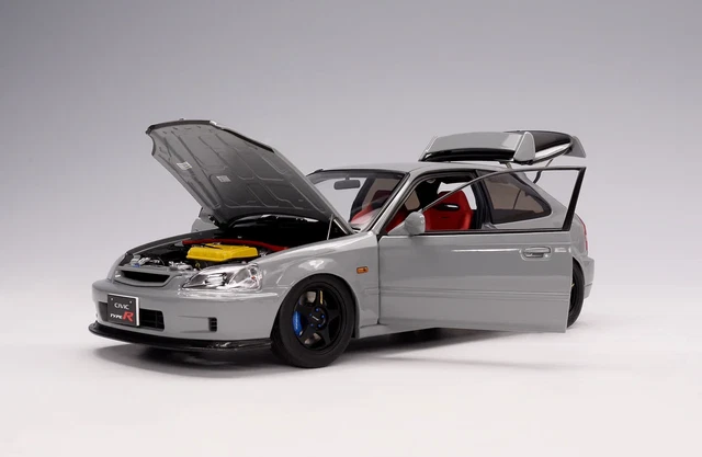 1/18 MOTORHELIX HONDA Civic Type R ( EK9 ) RHD En Nardo Gray EUR 263,65 ...
