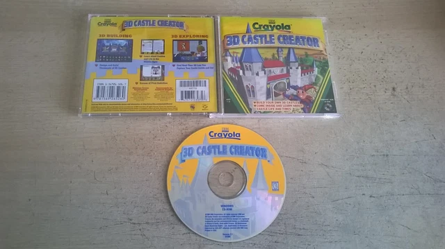 CRAYOLA 3D CASTLE Creator - 1998 Ibm Pc Game - Original Jewel Case Jc ...
