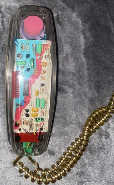 VINTAGE 80’S 90’S Unisonic Clear RETRO See Through Telephone Model 6900 ...