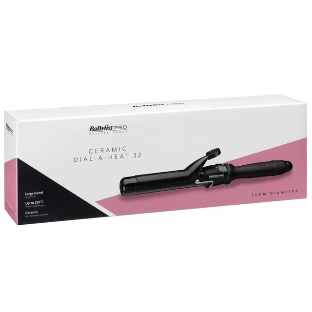 BABYLISS PRO CERAMIC Dial A Heat 32mm Curling Wand Hair Stylers Styling NEW £26.99 - PicClick UK
