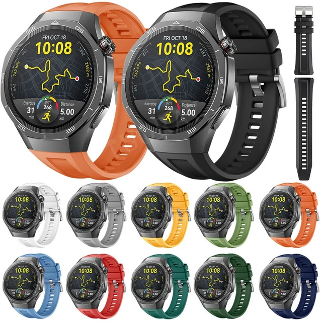 FOR HUAWEI WATCH GT 5 Pro 46mm Smart Watch Soft Sport Silicone Strap ...