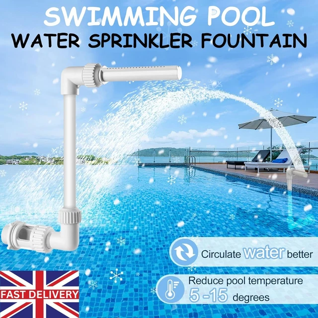 SWIMMING POOL WATER Sprinkler Fountains Adjustable Cooler Spray For ...