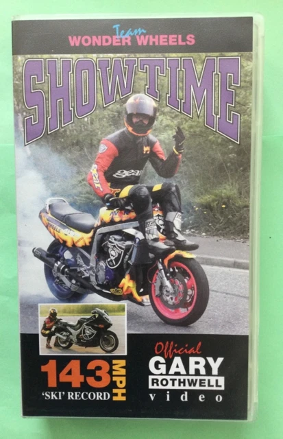 GARY ROTHWELL - official signed VHS video tape. Motorcycle stunt ...