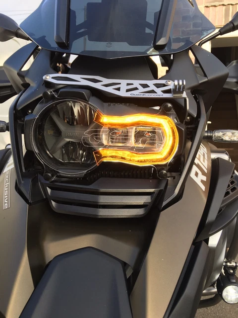 BMW R1200GS R1250GS GSA Amber Headlight Protector X10 Personalised ...