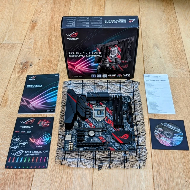 ASUS ROG STRIX B360-G Gaming LGA 1151 DDR4 MicroATX, with original box ...