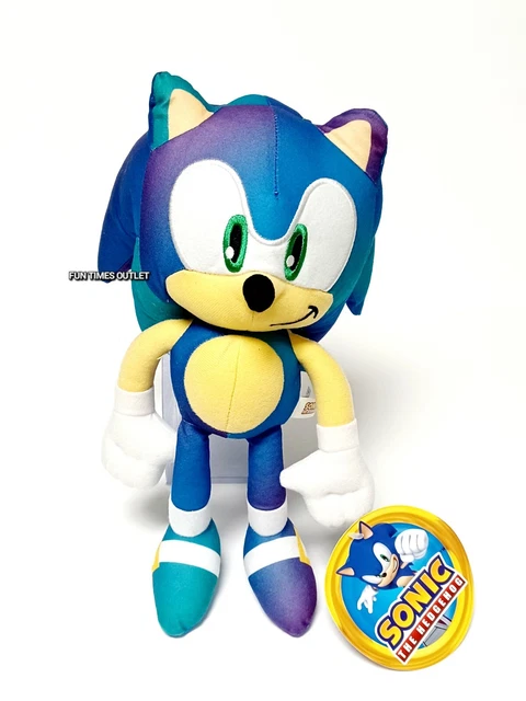 SONIC BLUE GRADIENT Sonic The Hedgehog 12” Plush Doll Toy Green Eyes ...