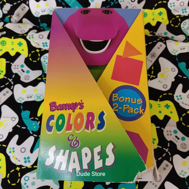 BARNEY'S COLORS & Shapes - 1997 VHS - Bonus 2 Pack £9.27 - PicClick UK