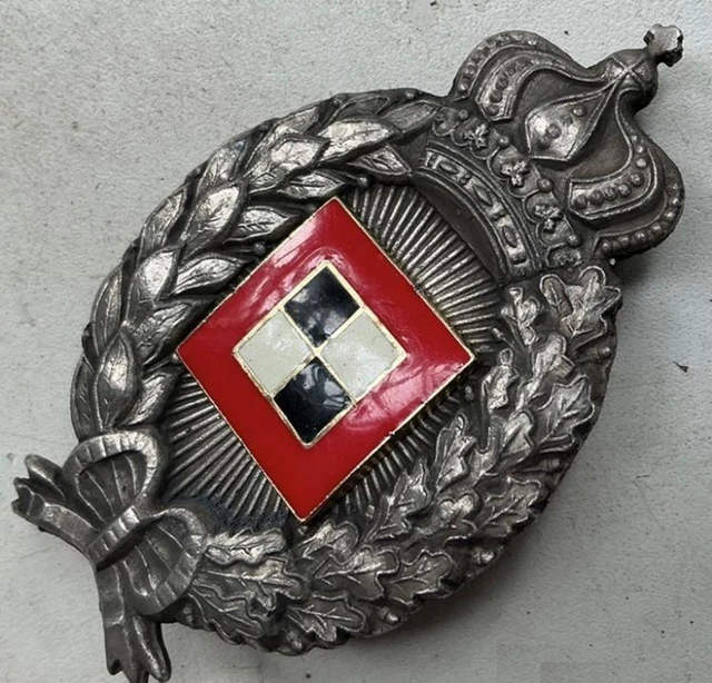 GERMAN BAVARIA WWI Pilot Observer Bavarian Crown Insignia with Markers ...