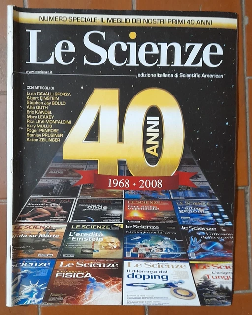 RIVISTA LE SCIENZE numero speciale 40 anni 2008 EUR 4,65 - PicClick FR