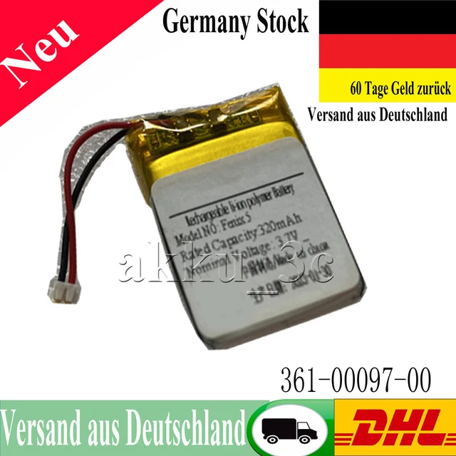 3.7 V Battery 230mAh Garmin 361-00097-00 Battery For Approach S60 Fenix ...