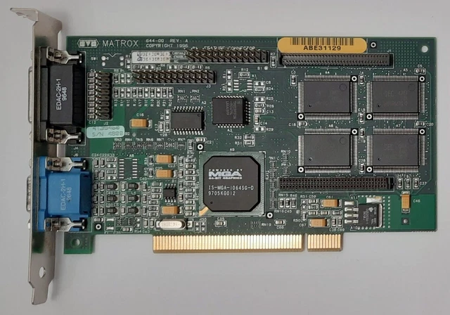 MATROX MYSTIQUE PCI Grafikkarte (MGA-MYST/4I, MGA-1064SG, 4MB, retro ...