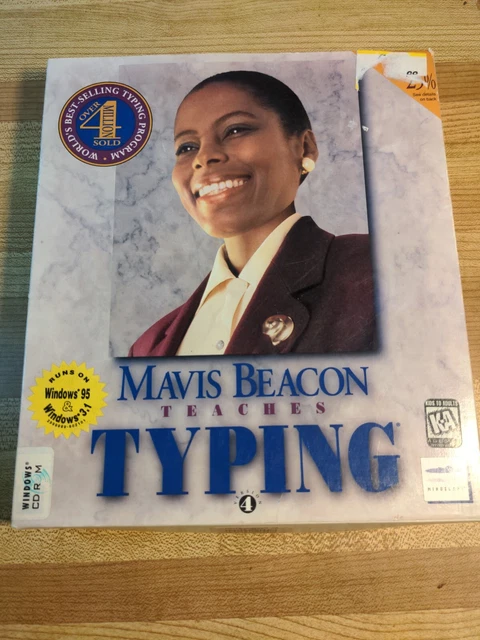Mavis Beacon Teaches Typing Version 4 For Windows 95 And Win 31 Cd Rom 5306