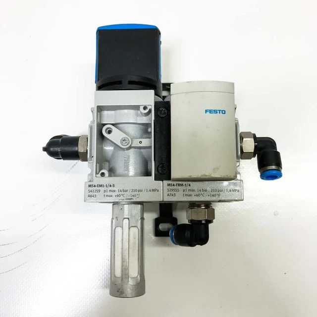 FESTO MS4-EM-1-1/4-S, 541259 + MS4-FRM-1-4, 529555 14bar/219psi/1.4MPa ...