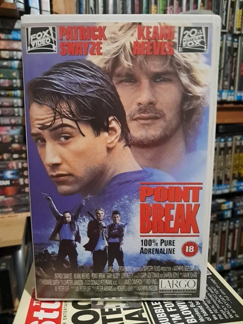 POINT BREAK - Vhs - Big Box - Ex Rental - Fox - Patrick Swayze - Keanu ...